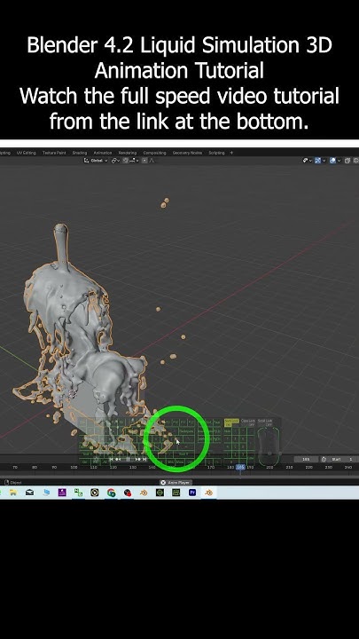 Blender 4.2 Liquid Simulation 3D Animation Tutorial #liquid #water ...