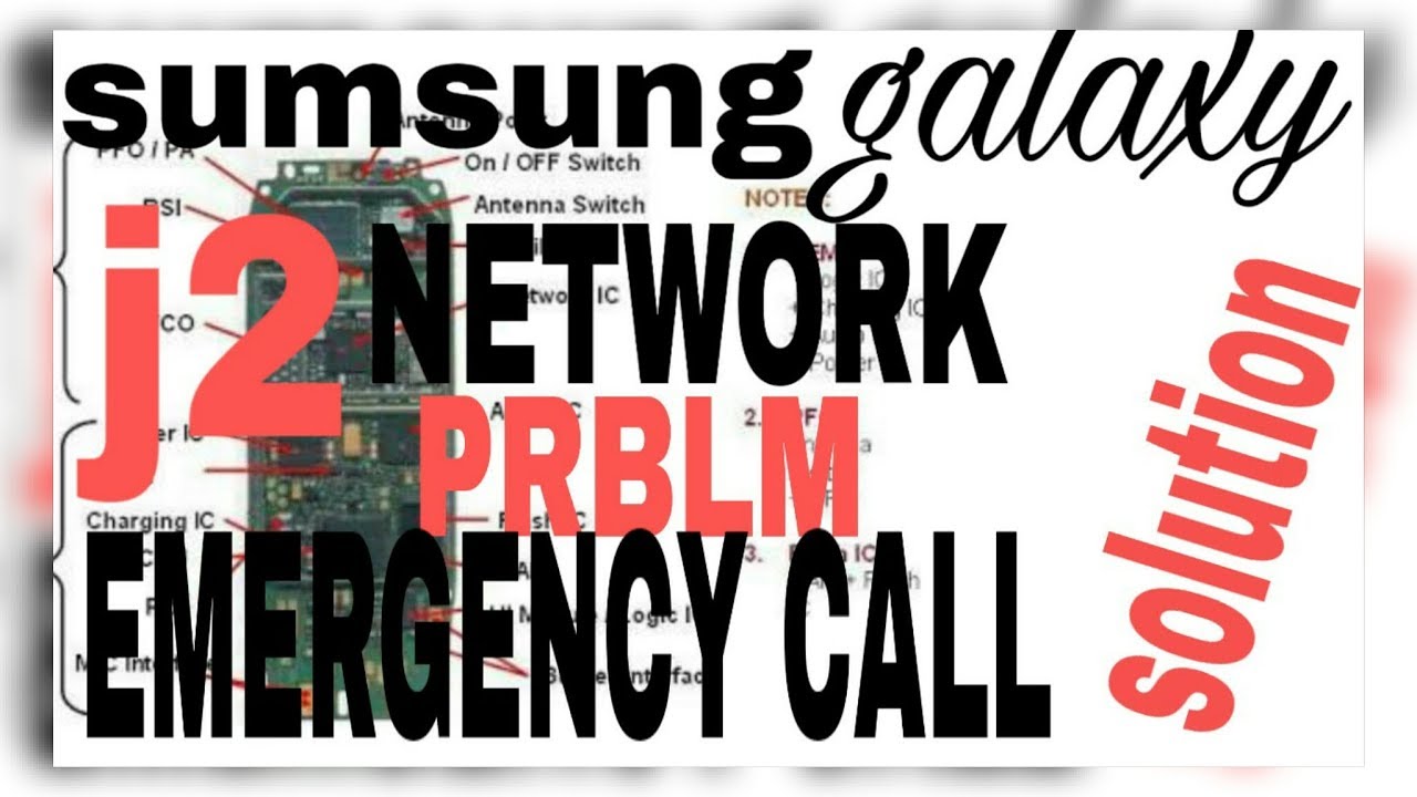 sumsung galxy j2 network problem and emergency call solution - YouTube
