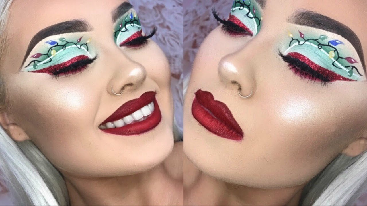 CHRISTMAS EVE | FESTIVE AF MAKEUP TUTORIAL - YouTube