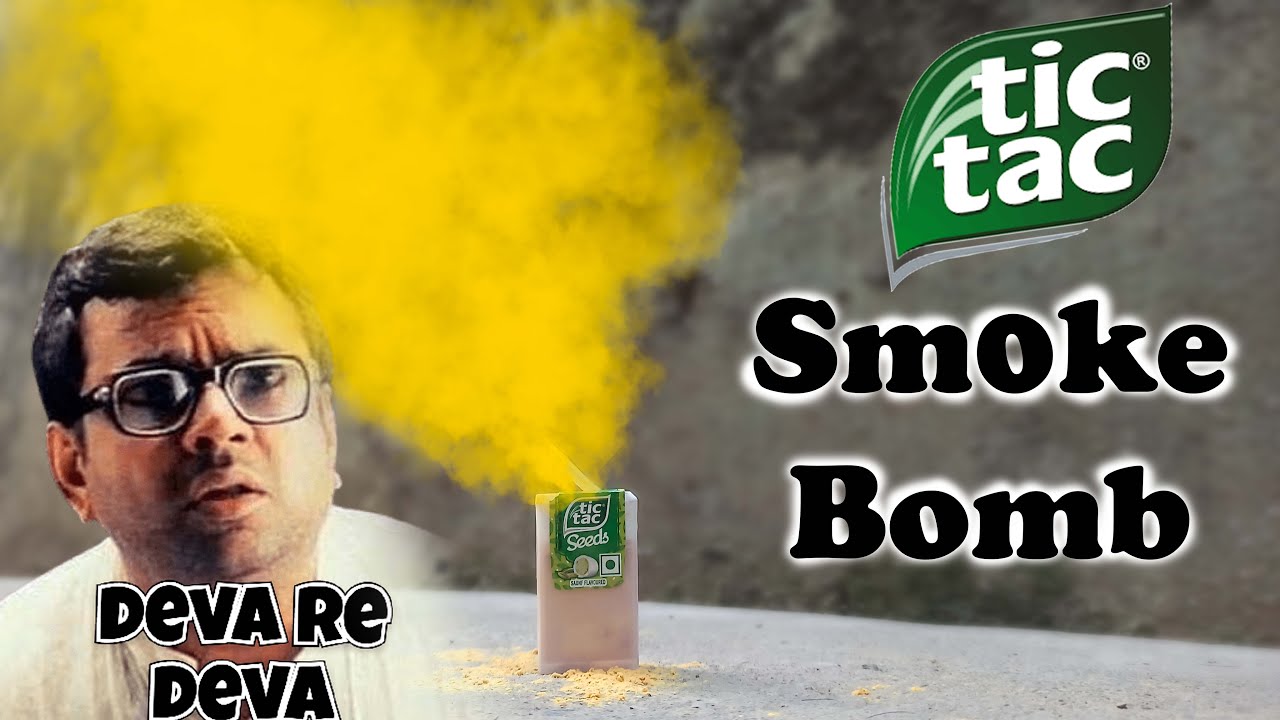 Homemade Tic Tac Smoke bomb || How to make #conceptpoles #smokebomb # ...