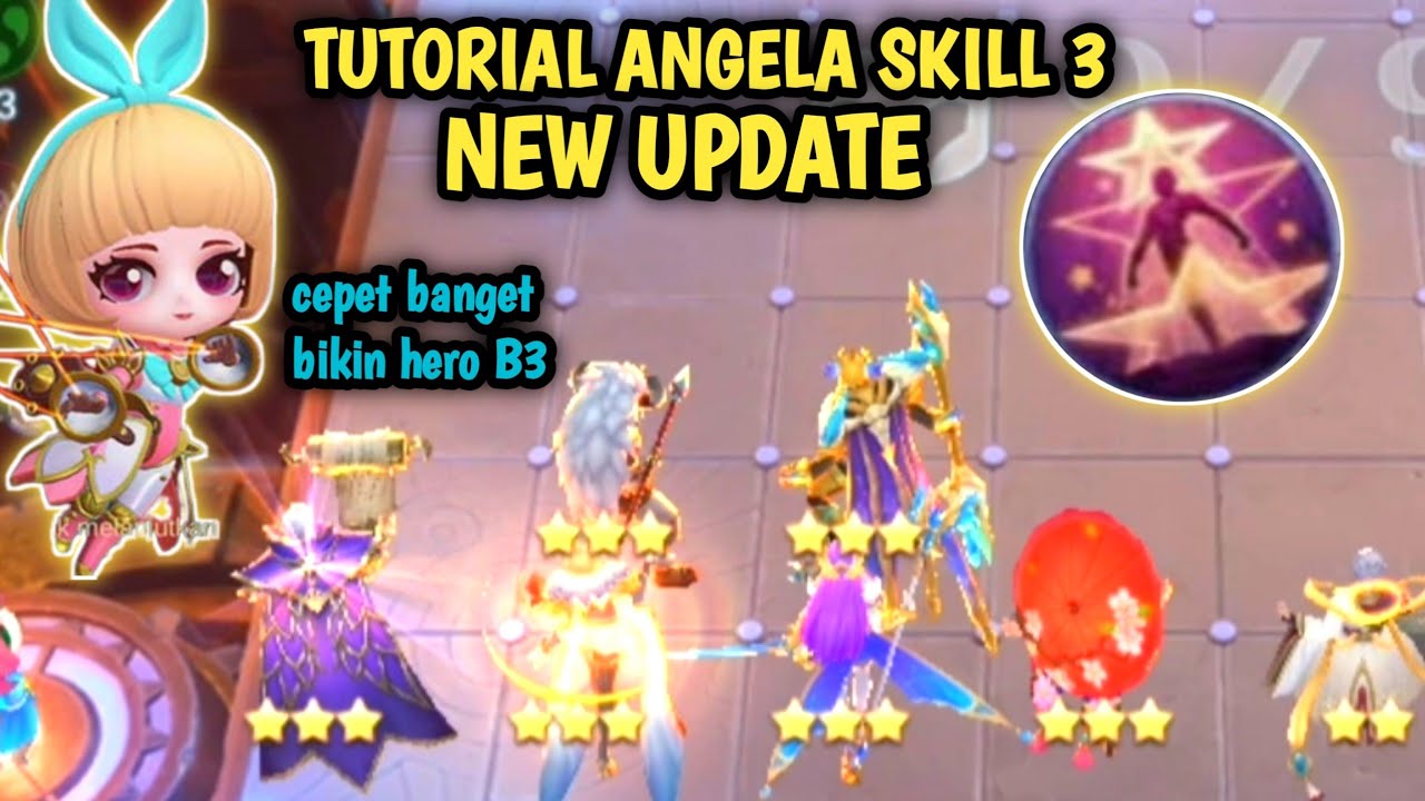 TIPS SULAP HERO CEPAT BINTANG 3 | CARA BERMAIN ANGELA SKILL 3 # ...