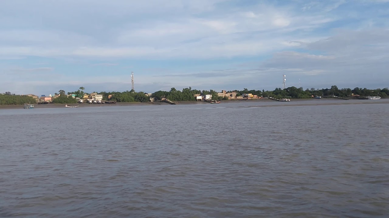 Crossy matla river at Sundarban - YouTube