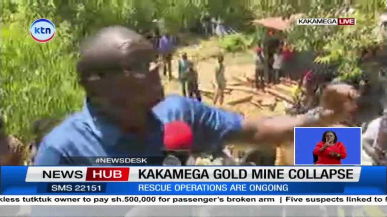 Kakamega gold mine collapse: 12 miners still trapped - YouTube