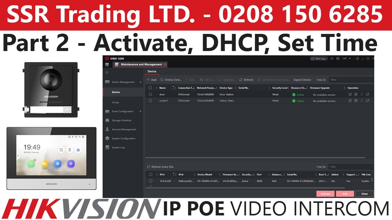 How to Setup a Hikvision IP PoE Modular Video Intercom System Guide ...