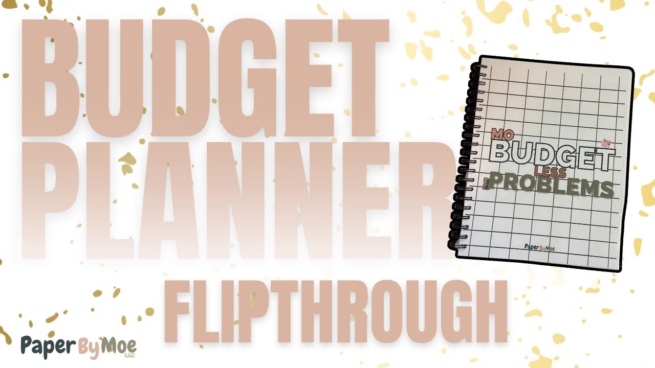 Budget Planner Flip Through | 12 month undated | Paycheck to Paycheck ...