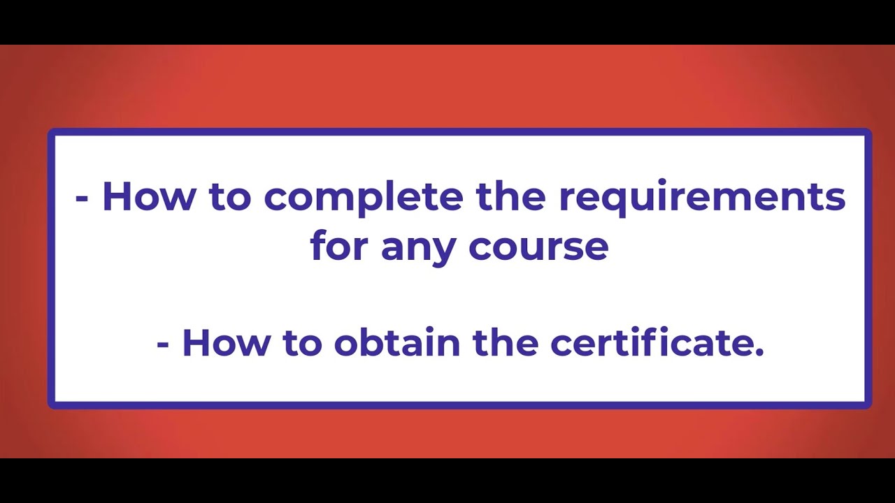 How to complete any course requirement and learn how to obtain the ...