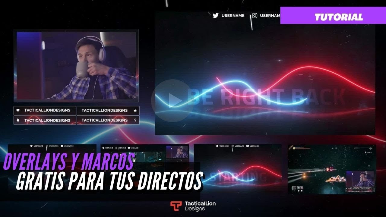 OVERLAYS Y MARCOS ANIMADOS GRATIS para tus DIRECTOS y VIDEOS - YouTube