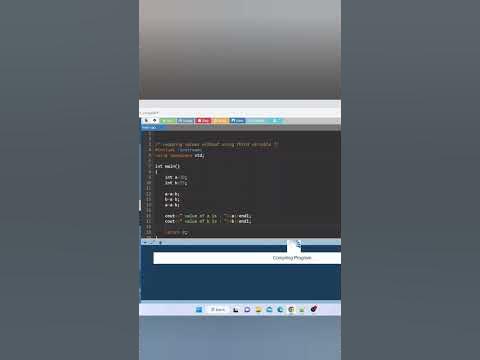 3.Swapping value without using third variable in C++ #codingmantras #cppprogramminglanguage # ...