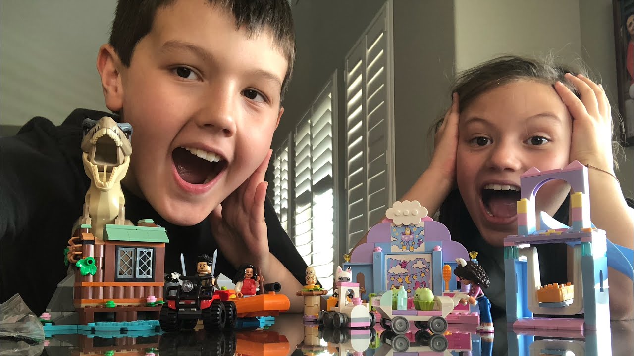 Epic Lego opening!!! Jurassic World/Gabby’s Dollhouse!!! - YouTube