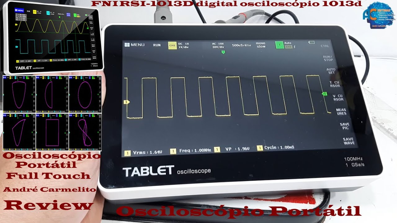 Osciloscópio Portátil tablet oscilloscope - YouTube