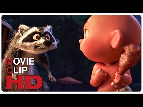 Jack Jack Vs Raccoon - Fight Scene | INCREDIBLES 2 (2018) Movie CLIP HD