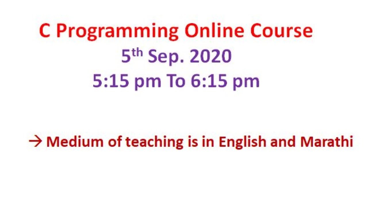 Day-1: Programming Language Basics - YouTube