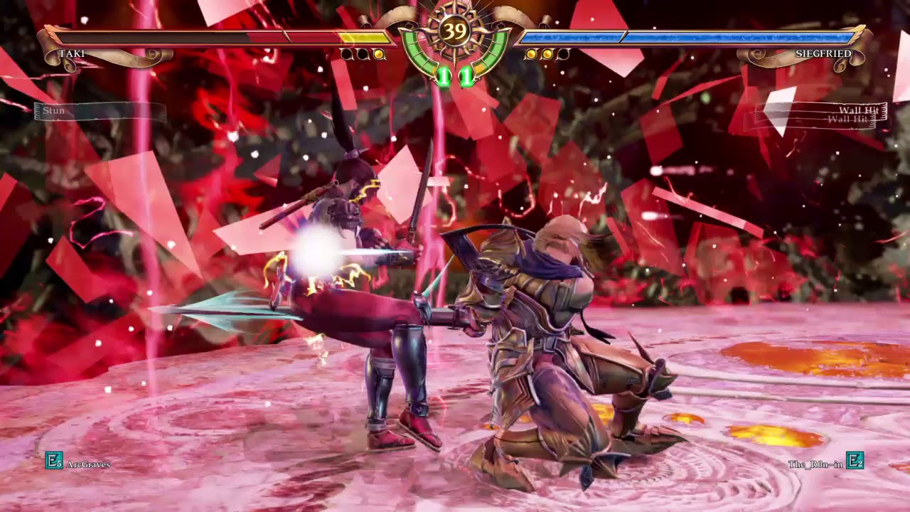 SOULCALIBUR™Ⅵ Siegfried wall combo ring out - YouTube