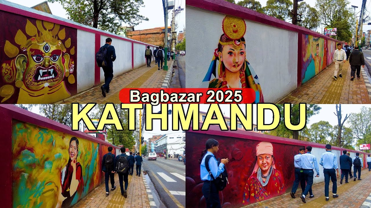 🇳🇵 Brand New Latest LOOK of KATHMANDU Bagbazar Area 4K Walking Tour ...