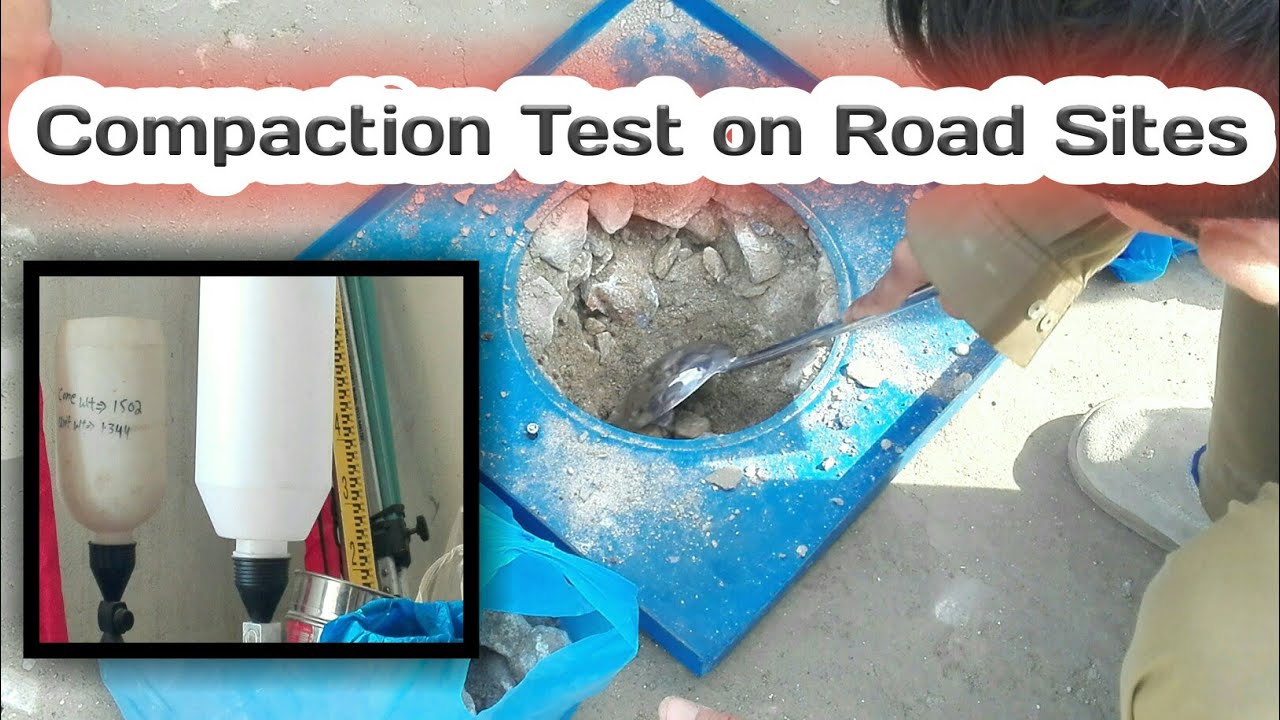 Field density test. water bound compaction test. - YouTube
