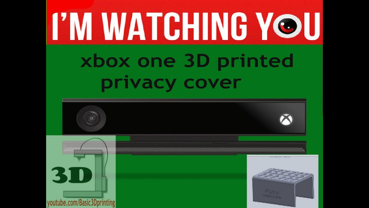 privacy screen for xbox one 3D printed - YouTube