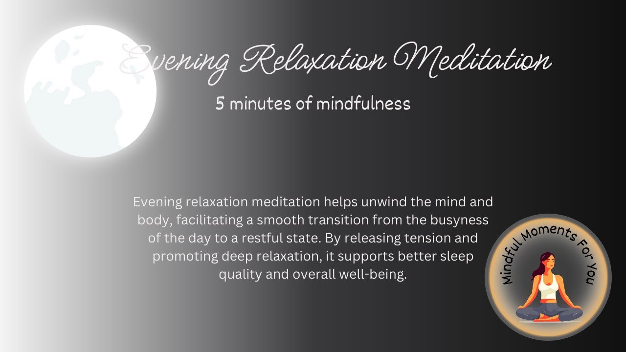 5 Minutes Guided Evening Relaxation Meditation 💫🌿#meditation, # ...
