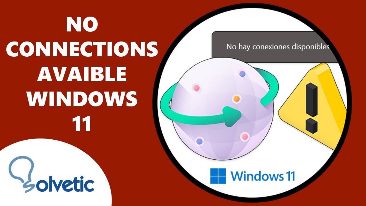 No Connections Available Windows 11 ️ FIX - YouTube