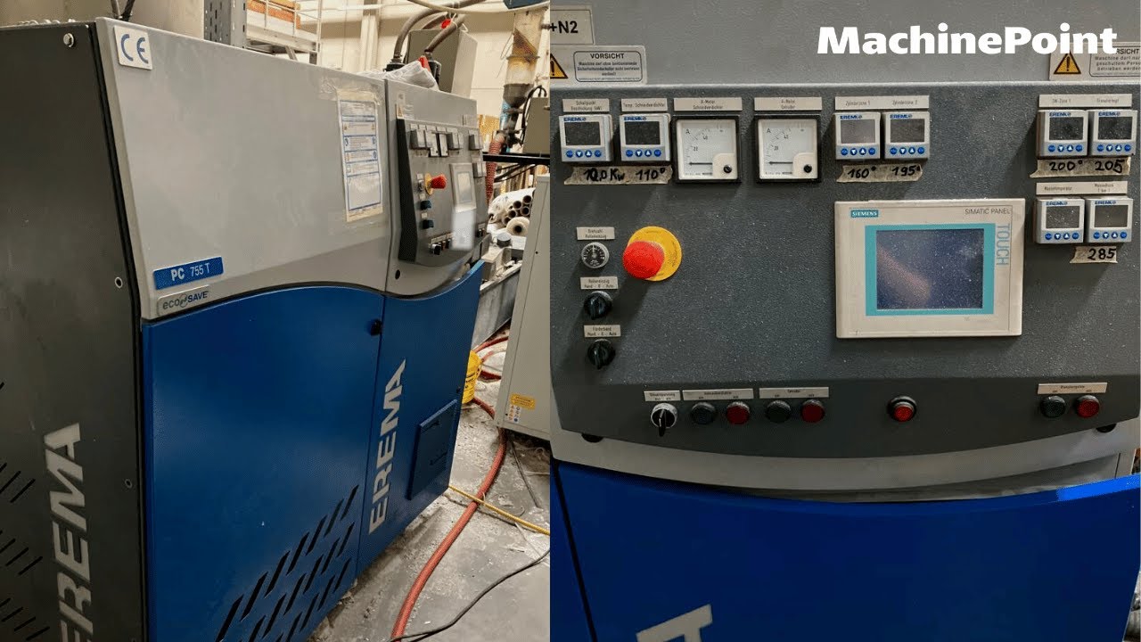 EREMA 755 T ecoSAVE Single screw repelletizing line | EREMA Machines ...