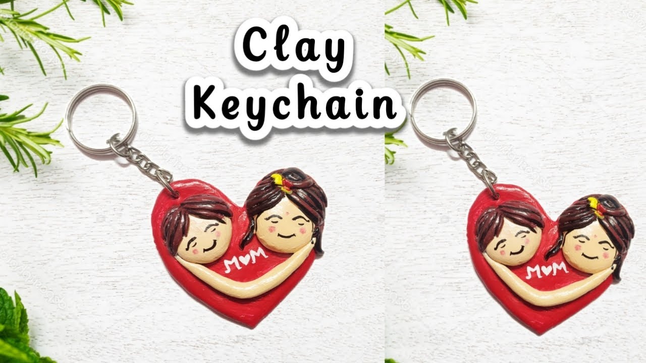 Last minutes mother's day gift idea/ Key chain making using mouldit ...