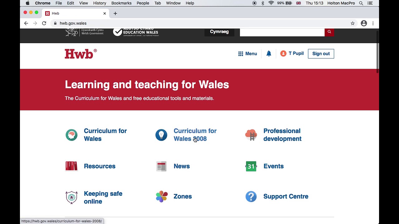 Accessing Microsoft Teams through Hwb - YouTube