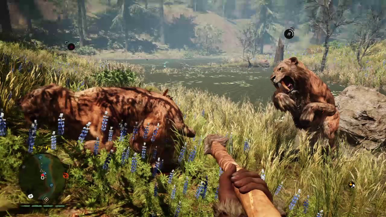 Far Cry® Primal CLIP | sabertooth tiger fight - YouTube