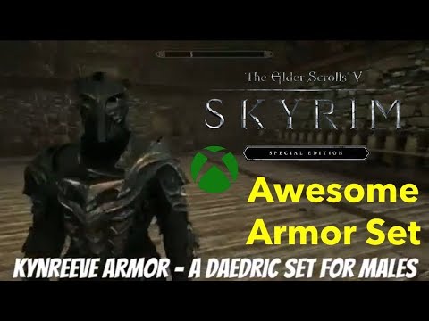 Skyrim SE Xbox One Mods|Kynreeve Armor - A Daedric Set For Males - YouTube