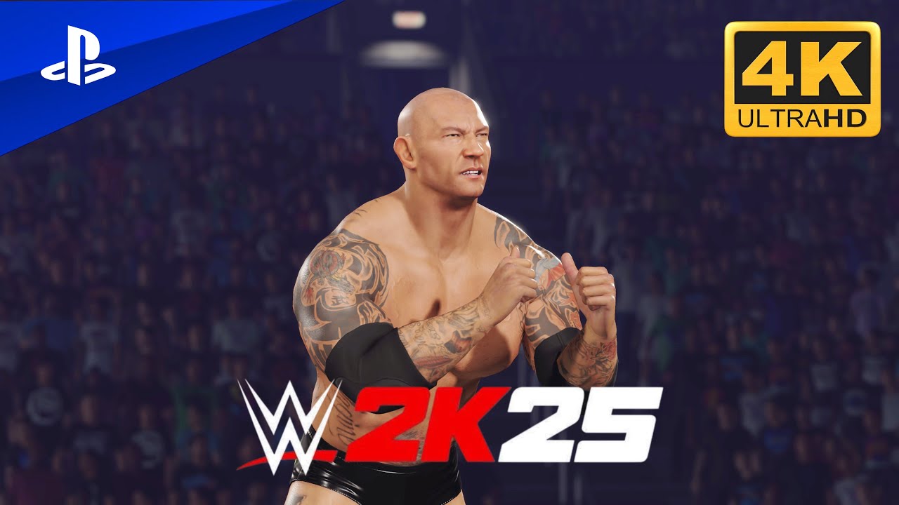 ‏WWE 2K25 – Batista vs. Dragon Lee | No Holds Barred | PS5 [4K60 ...