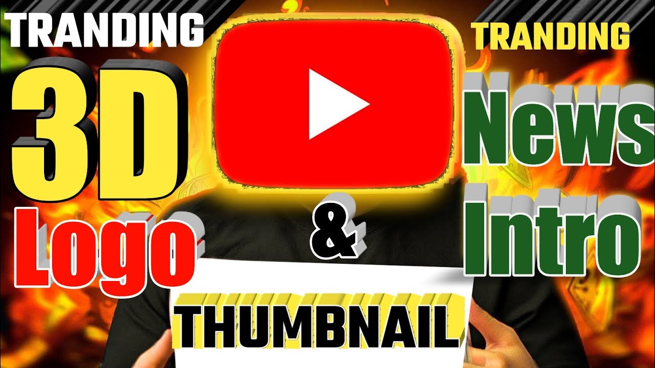 How to Create logo thumbnail & intro #Dhuruv_rathee #NithishRajput # ...