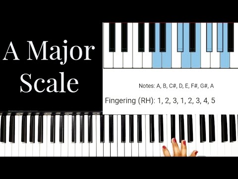 A Major Scale Piano Both Hands |Circle of Fifth - YouTube