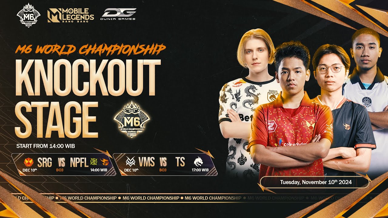 🔴RESTREAM | Kejuaraan Dunia MLBB M6 | Knockout Stage Day 3 - YouTube