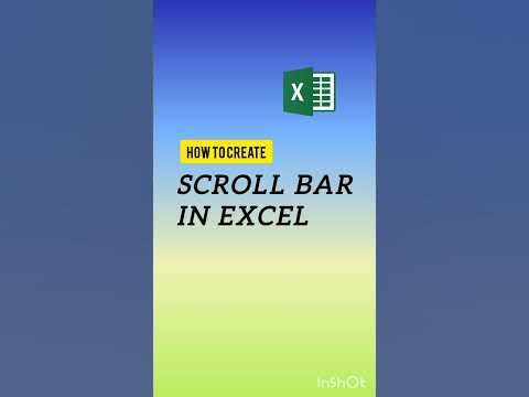 How to Create Scroll Bar in Excel..#excel #exceltips #exceltricks #scroll #exploremore - YouTube