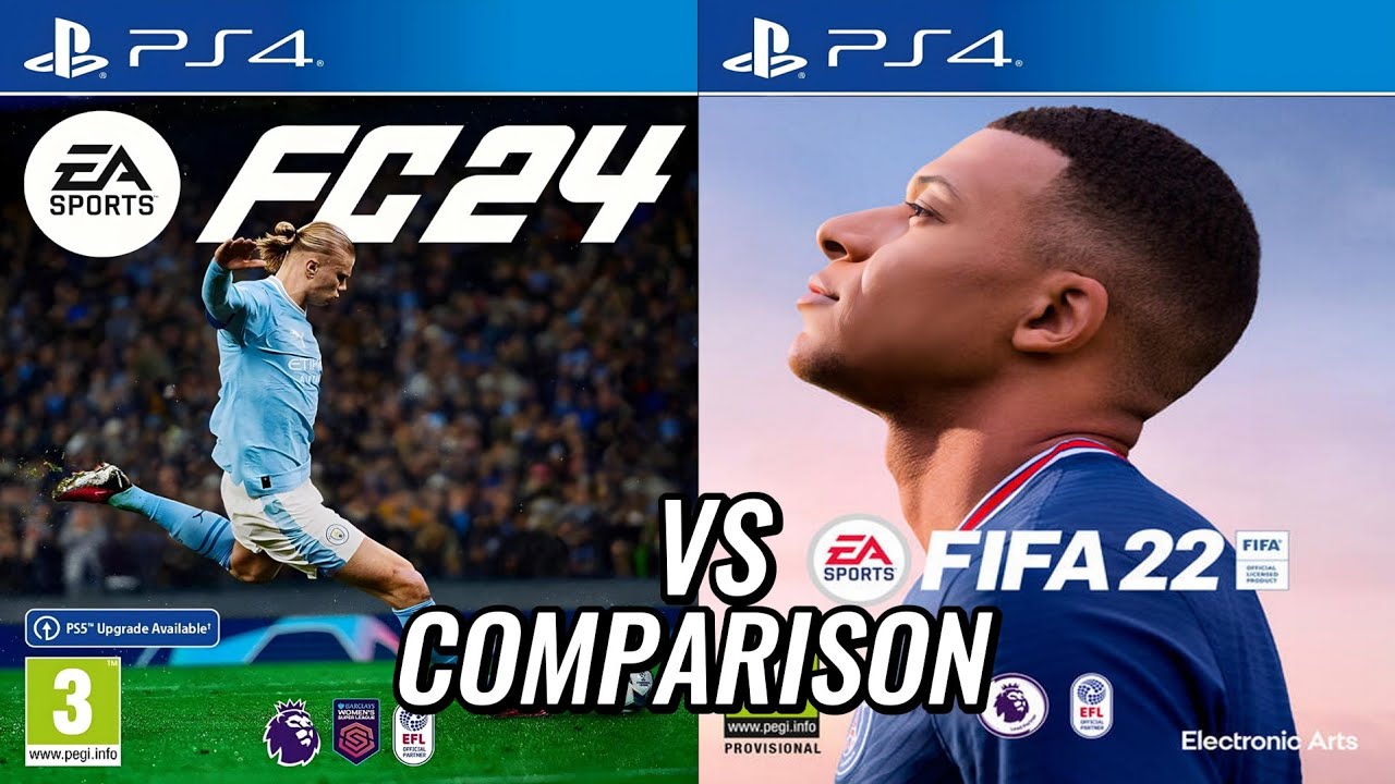 EA FC 24 Vs FIFA 22 PS4 - YouTube