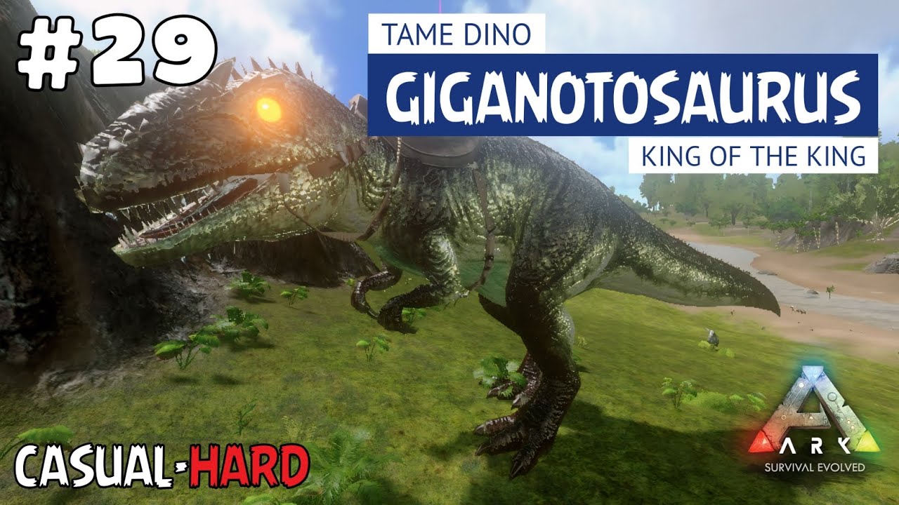 Cara Mudah Taming Giganotosaurus Ark Mobile Youtube
