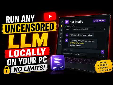 Run Uncensored LLM AI Locally on Your PC -  No Limits!