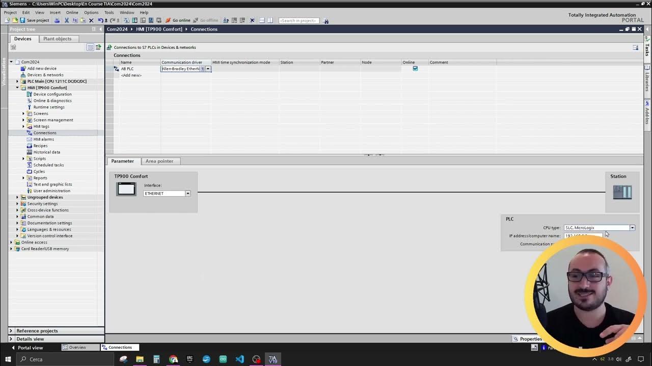Come Collegare un HMI Siemens col PLC ControlLogix o CompactLogix ...