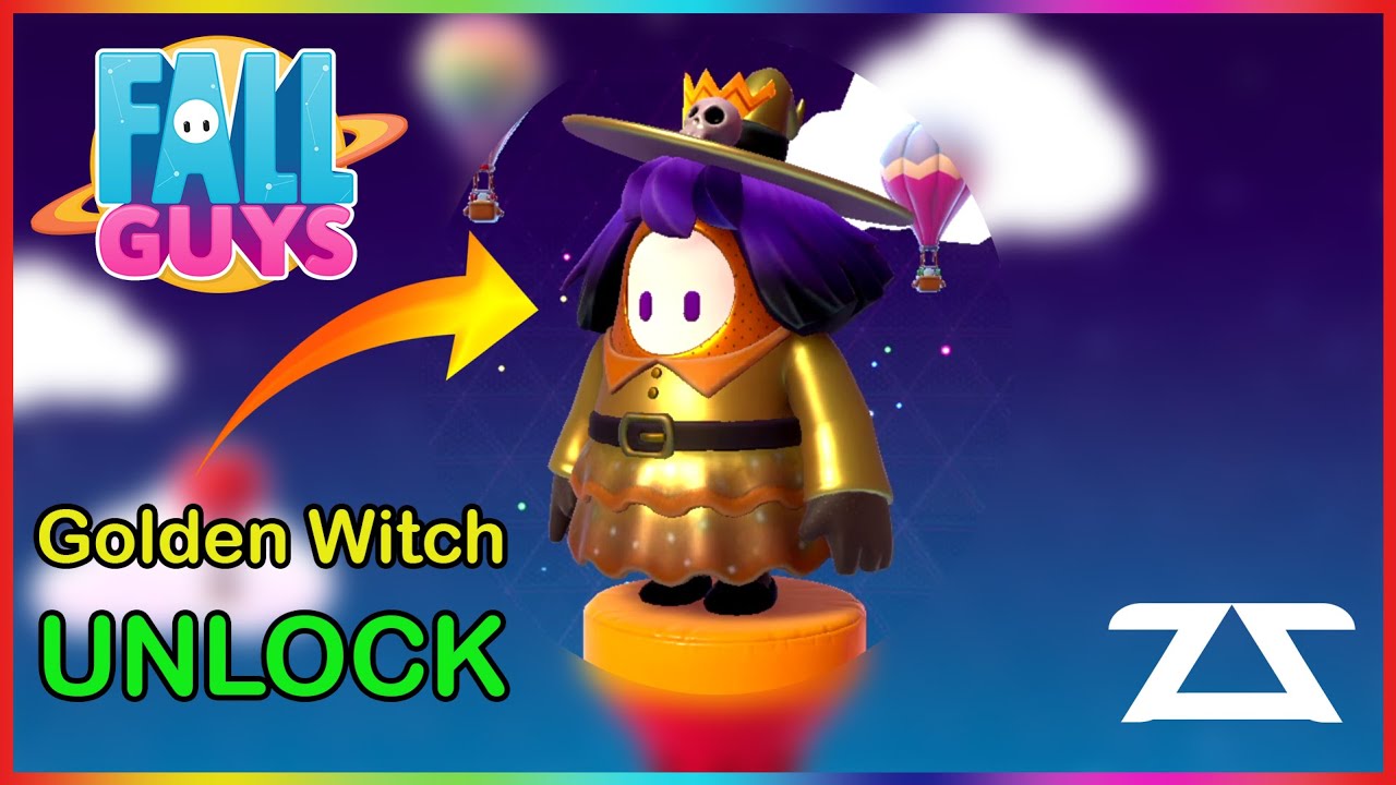 Golden Witch UNLOCKING (MY FIRST GOLD COSTUME) || Fall Guys - YouTube