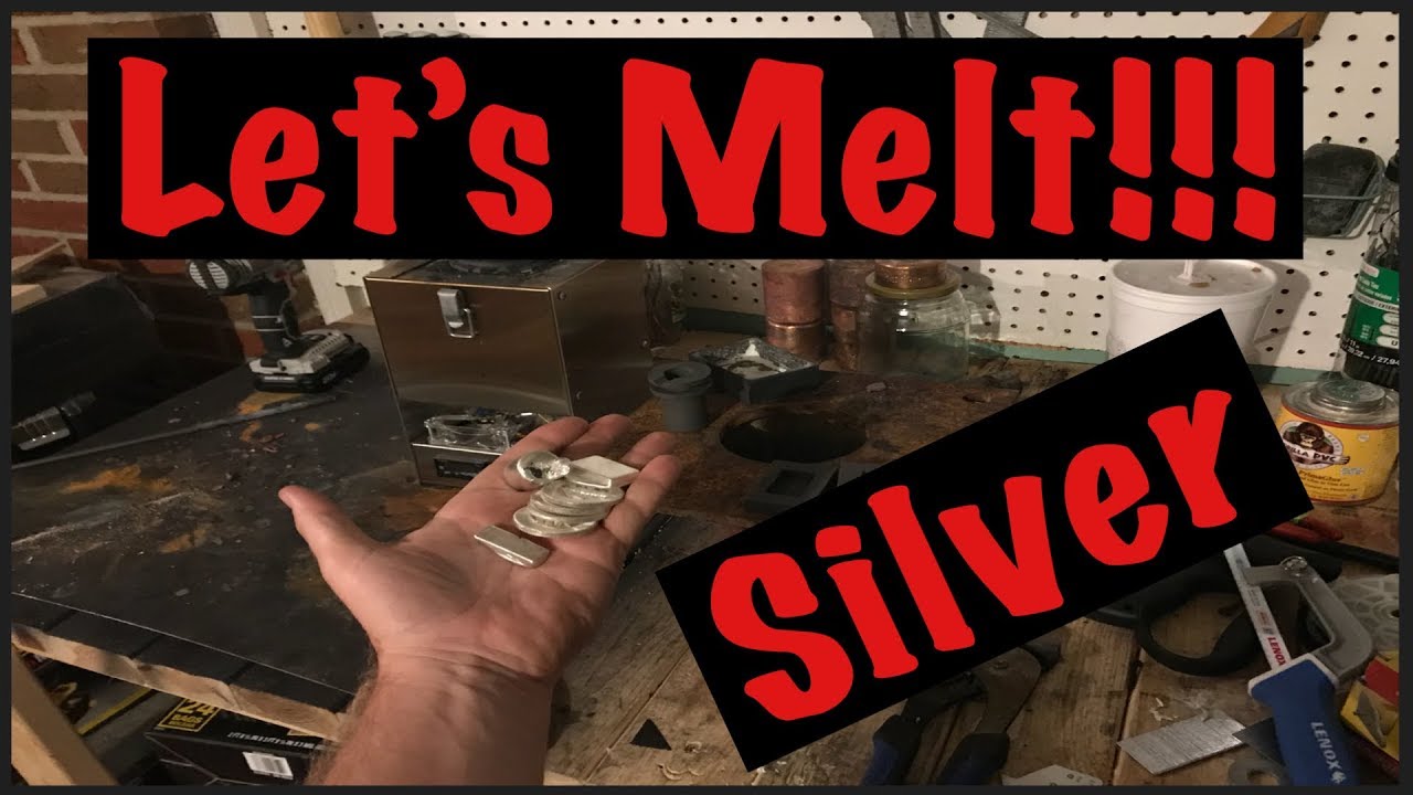 Hand Poured Silver Bars. Melting .999 Fine Silver - YouTube