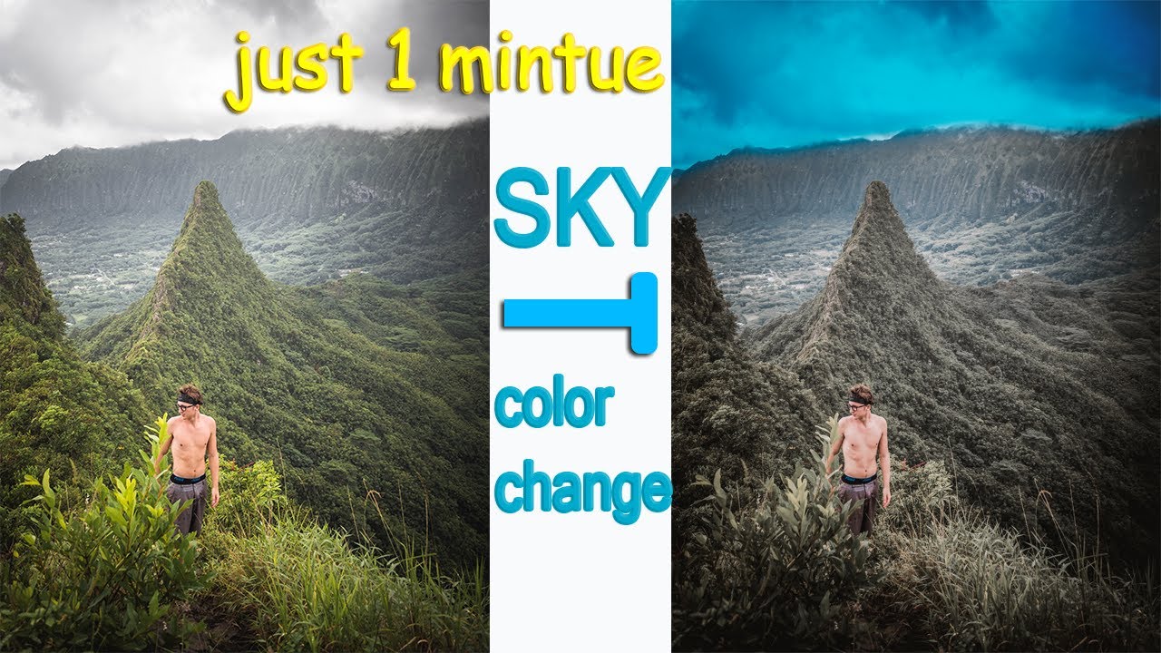 Crazy Trick To Easily And Quickly Change White Sky To Blue In Adobe crazy-trick-to-easily-and-quickly-change-white-sky-to-blue-in-adobe