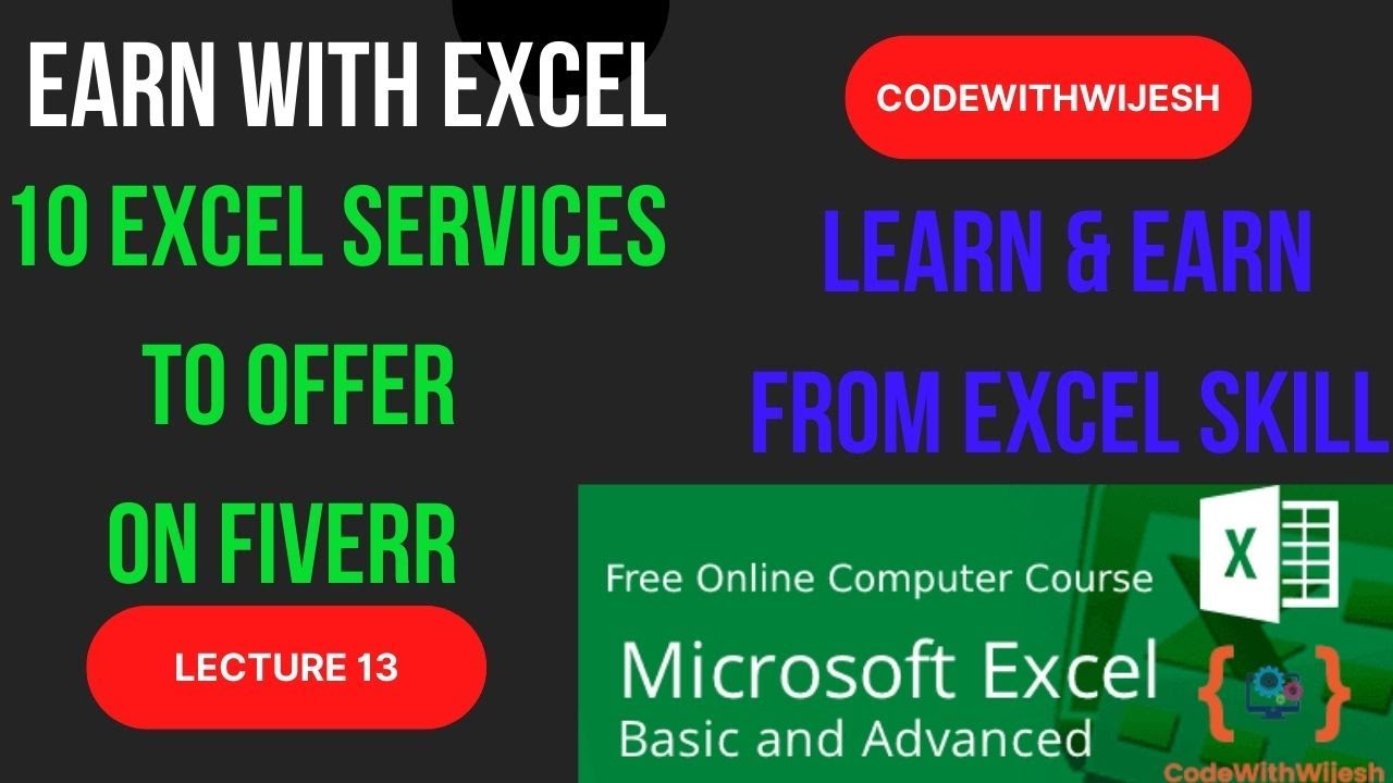 10 Excel Services to Offer On Fiverr Earn With Microsoft EXCEL Lecture ...