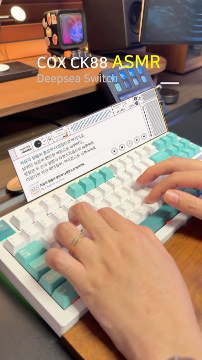 명언으로 즐기는 COX CK88 기계식키보드 #asmr - YouTube