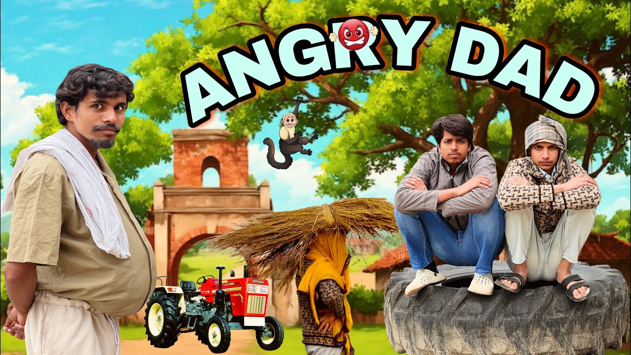 ANGRY DAD 😡 || A ONE VIDEO || monti || new video || 2025 || #funny ...