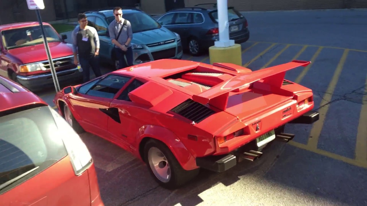 $400,000 NEAR CRASH Lamborghini Countach 5000 - YouTube