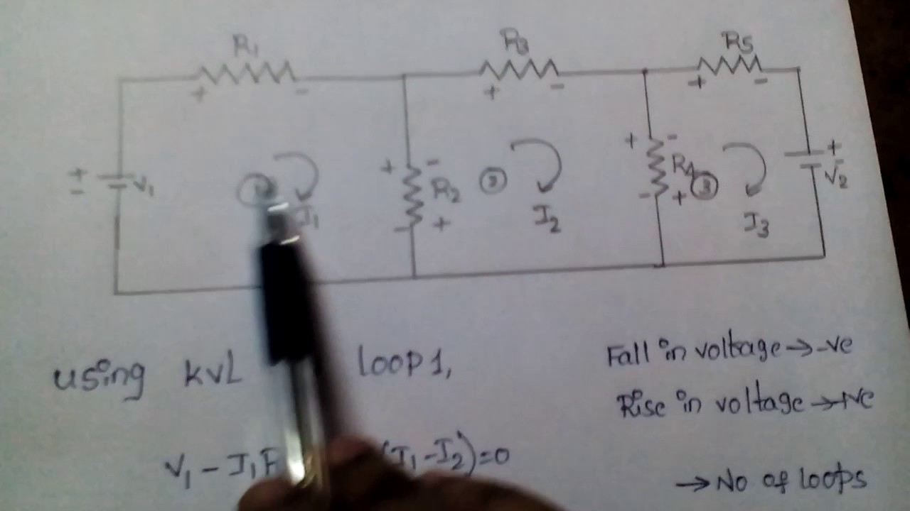 How to write KVL equation for any dc network? - YouTube