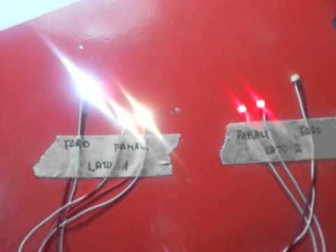 4 led bicolor e 2 led bianchi 12V per fanali e fari loco vintage
