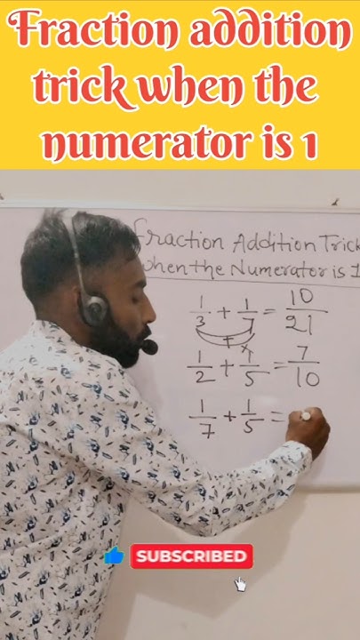 Fraction addition tricks when the numerator is 1#ytshorts #shorts #ytshorts#shortvideo#maths# ...