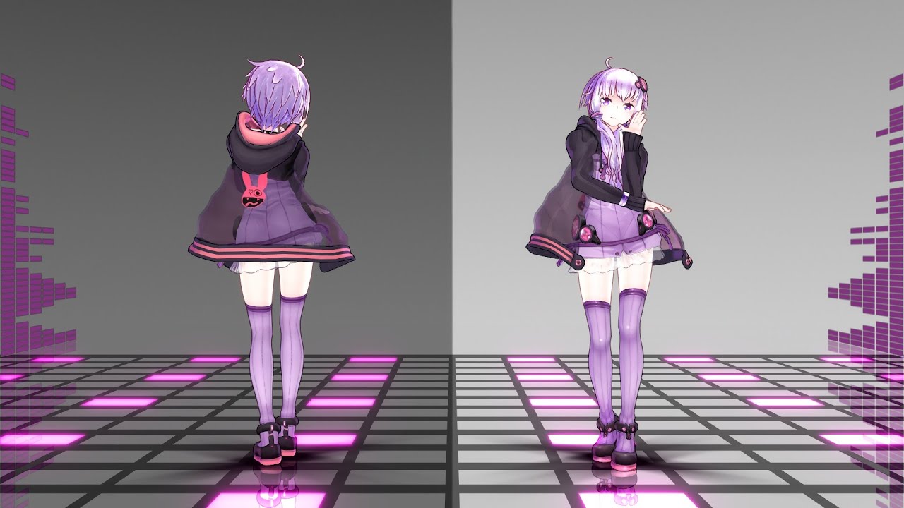 【MMD】オートファジー [Autophagy] [back side ＆ mirror][60fps][Light Show]【ミクあかり ...