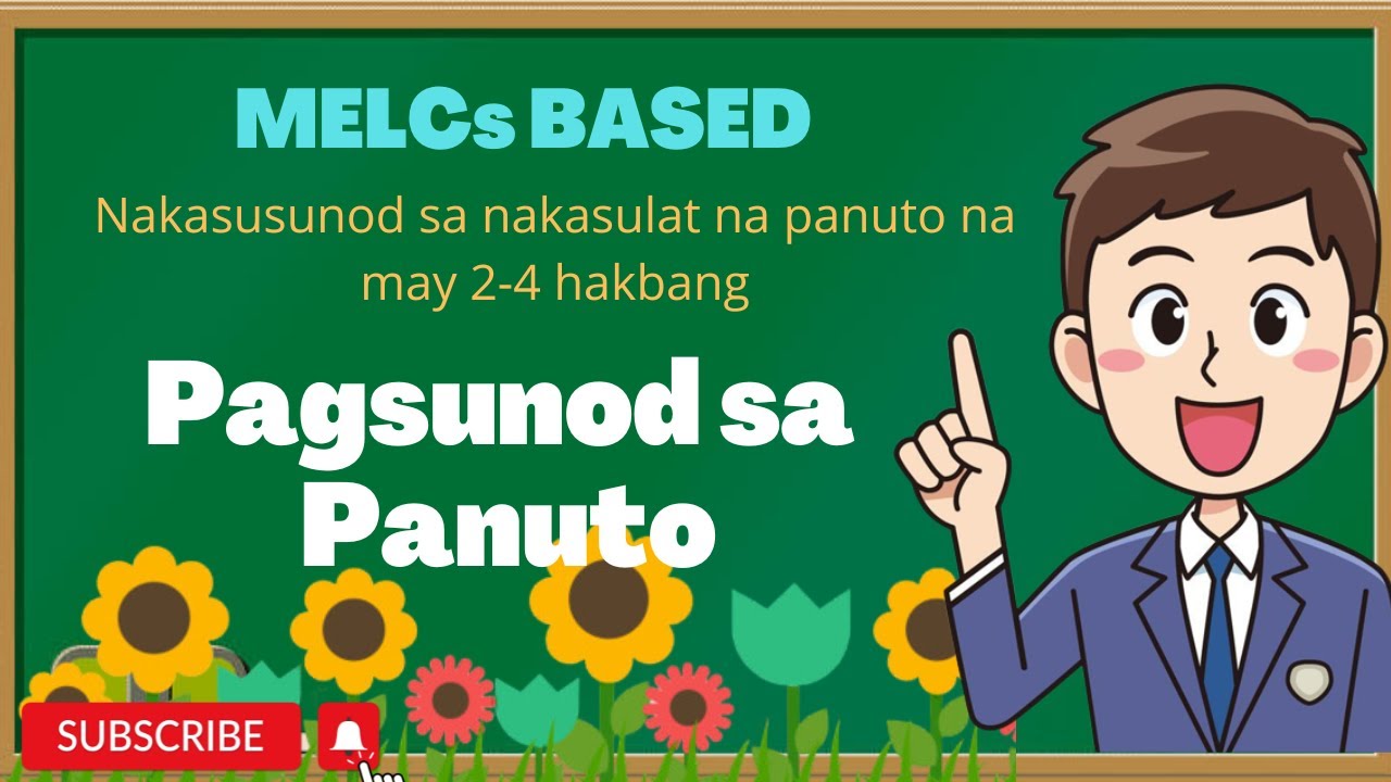 Lesson 4 Week 4 Quarter 1 Pagsunod sa Panuto - YouTube