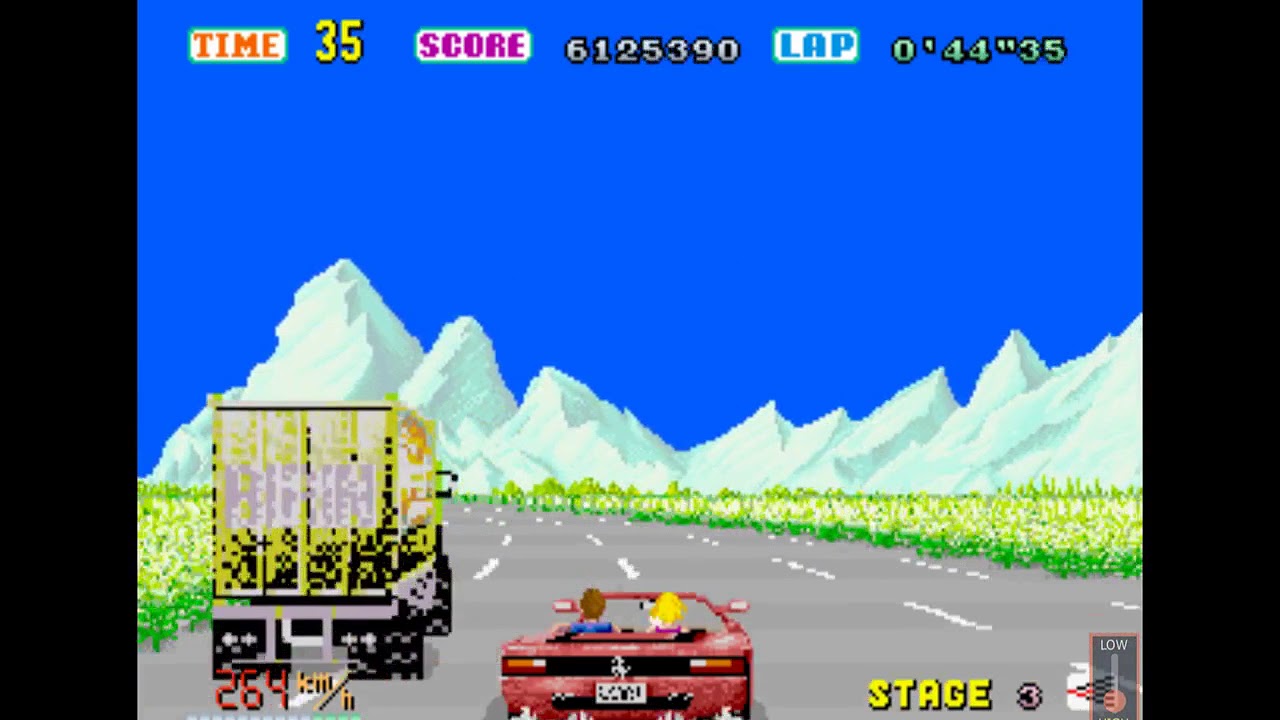Hi-Speed Run, Outrun 1986 (Arcade) Goal D - 5'08"12 - YouTube