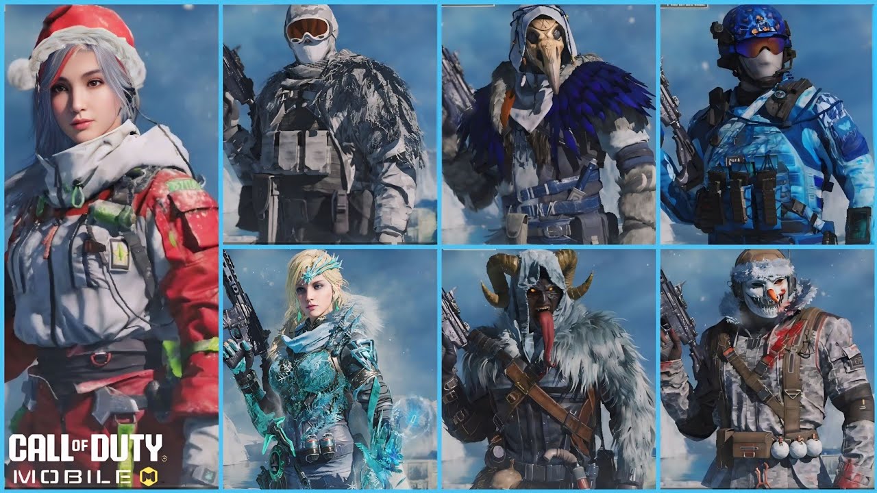 New Season 11 Winter War 2 "Character skins" Showcase - YouTube